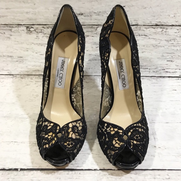 Jimmy Choo | Shoes | Jimmy Choo Lace Pumps 395 Runs Small | Poshmark